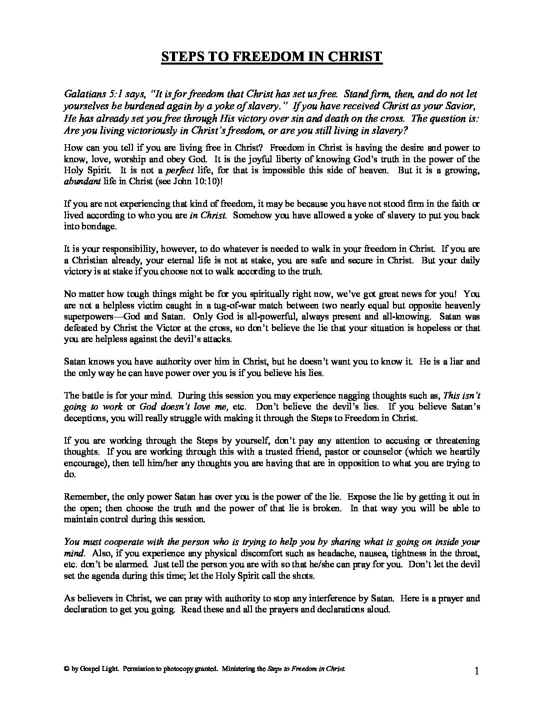 Steps to Freedom | Joy El Generation